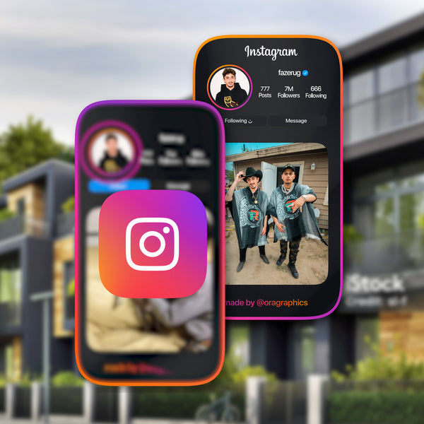 Instagram Large Style 2, Version 3 (3B) – OraGraphics